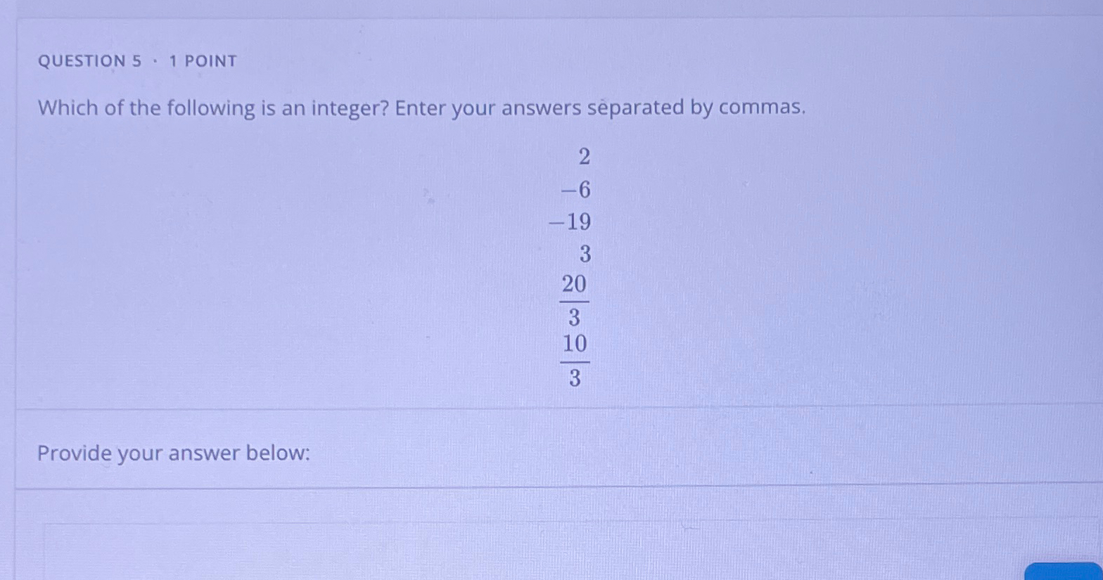 Solved QUESTION 5 - 1 POINTWhich of the following is an | Chegg.com Solved QUESTION 5 - 1 POINTWhich of the following is an | Chegg.com