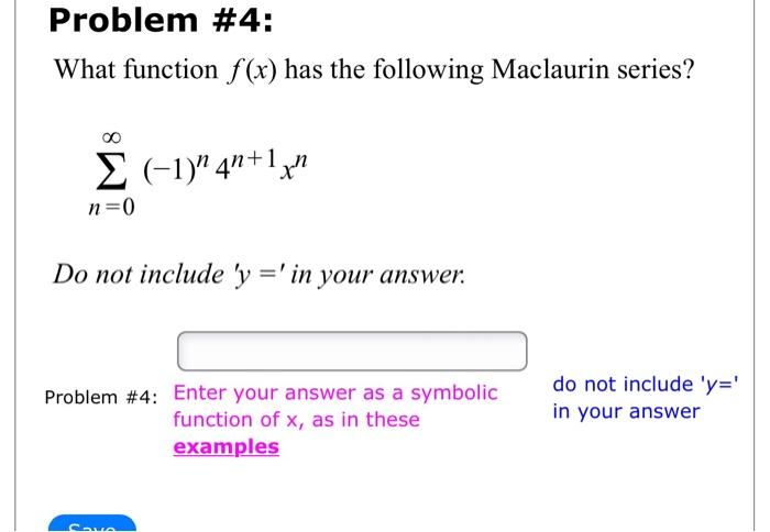 Solved What function f(x) has the following Maclaurin | Chegg.com