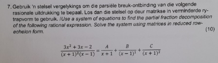 Solved Use a system of equations to find the partial | Chegg.com