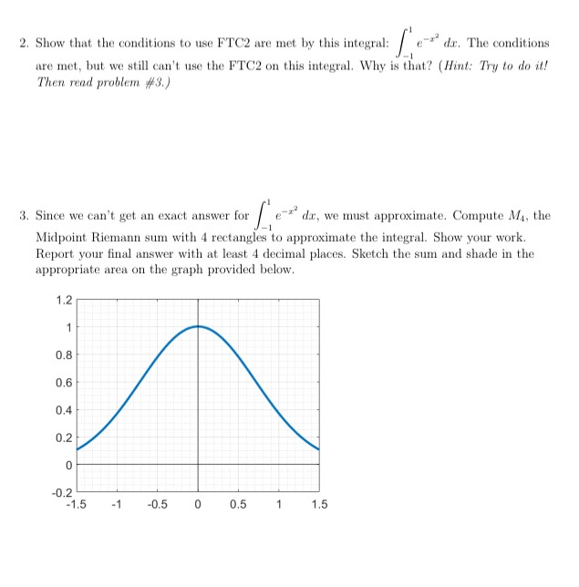 Solved 2. Show that the conditions to use FTC2 are met by | Chegg.com