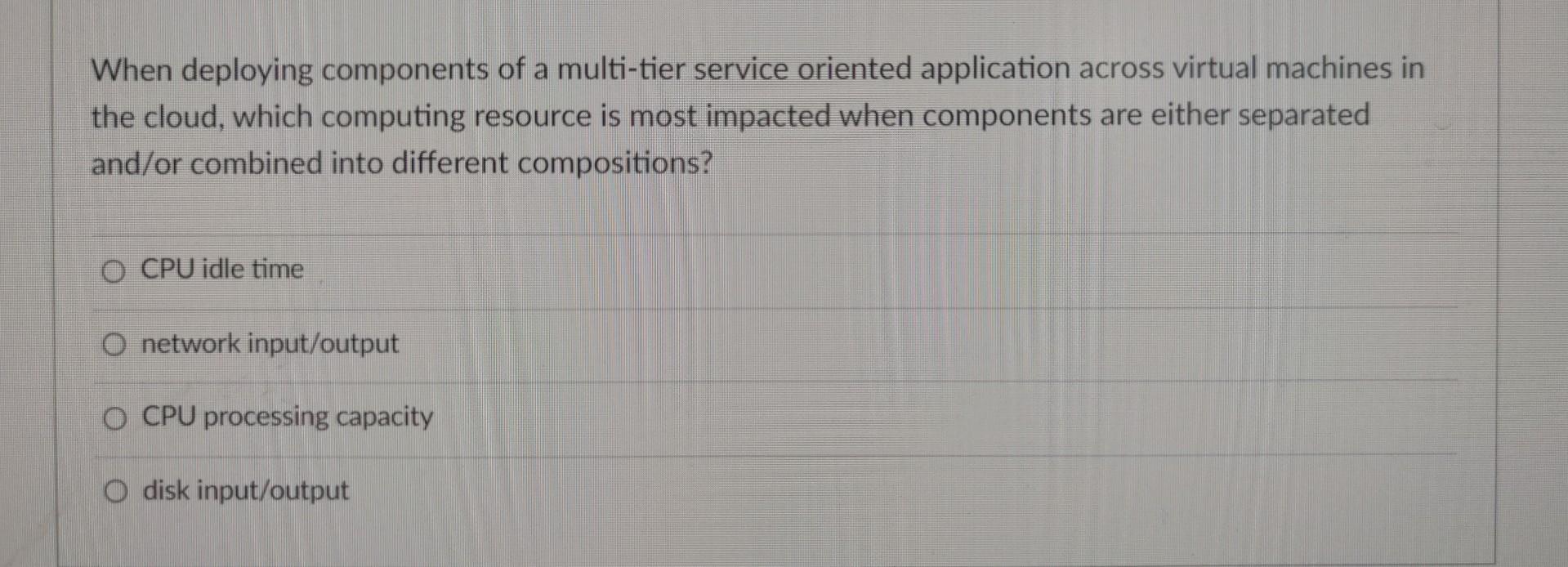 Solved When deploying components of a multi-tier service | Chegg.com