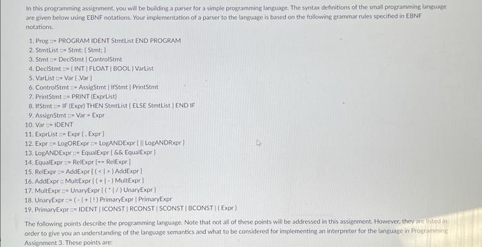Solved In this programming assignment, you will be building | Chegg.com