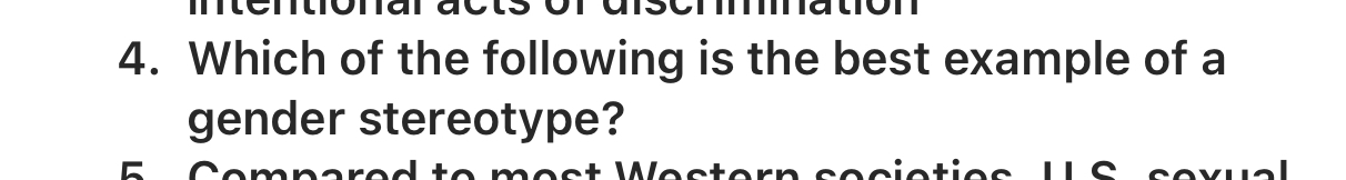 Solved Which of the following is the best example of a | Chegg.com