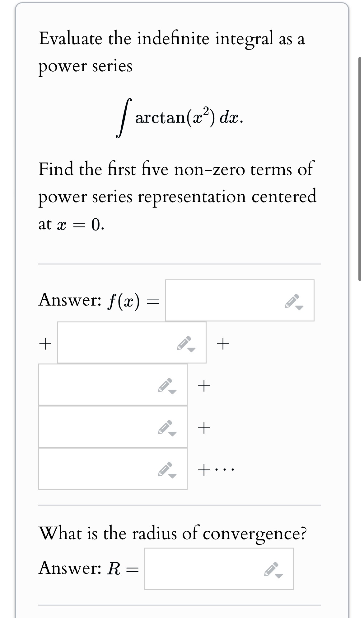 Solved Evaluate the indefinite integral as a power | Chegg.com