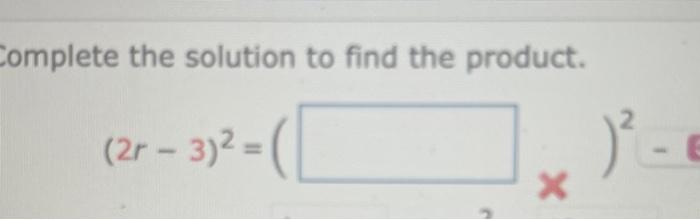 Complete the solution to find the product. | Chegg.com