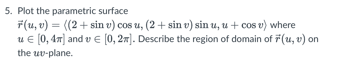 Solved Plot the parametric | Chegg.com
