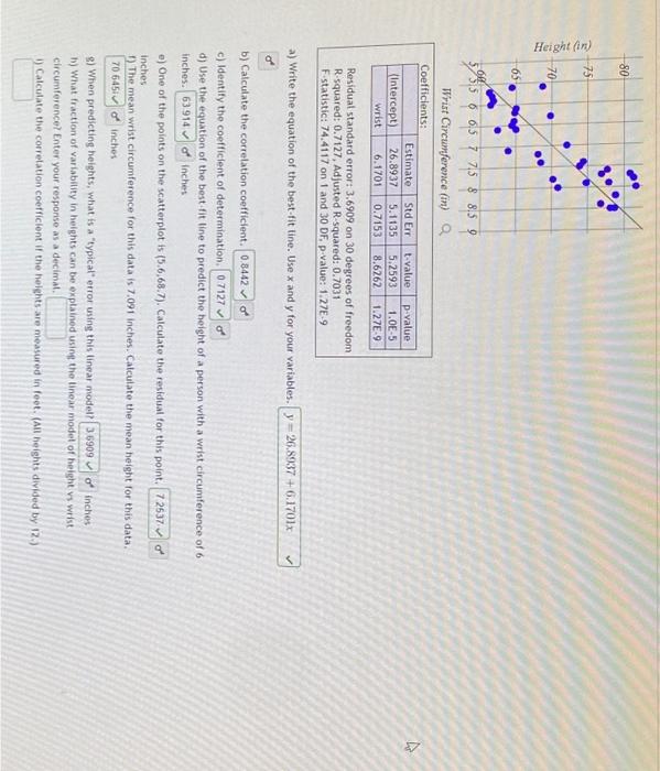 Solved Residual standard error: 3.6909 on 30 degrees of | Chegg.com