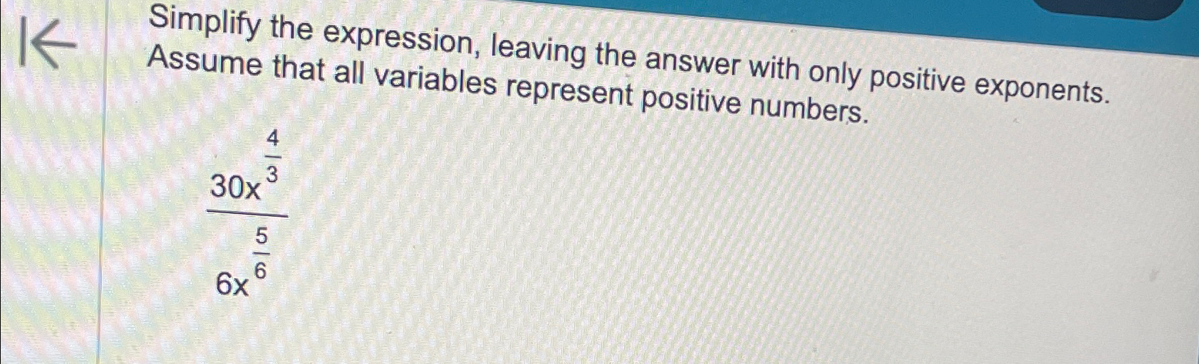 Solved Simplify the expression, leaving the answer with only | Chegg.com