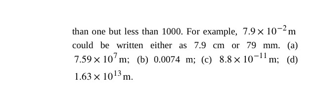 Solved 27. The following lengths are given in meters. Use | Chegg.com