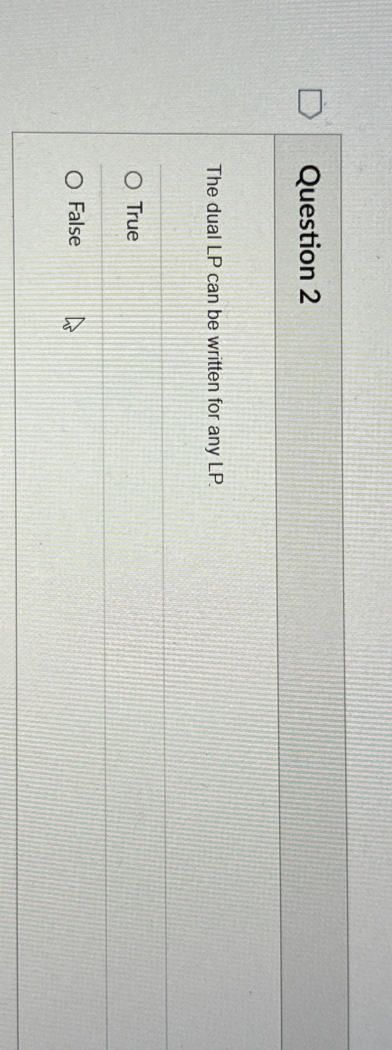Solved Question 2The dual LP can be written for any | Chegg.com