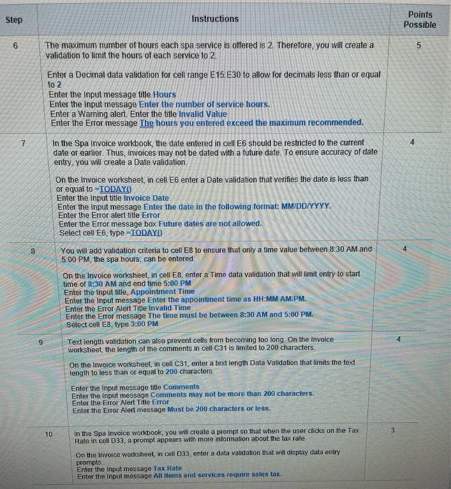 Grader-instructions Excel 2019 | Chegg.com