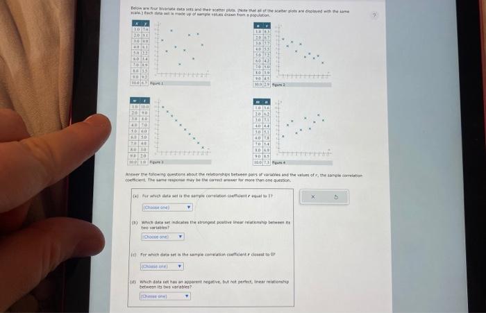 Solved options for each question:1.the x,y data set2.the u,v | Chegg.com