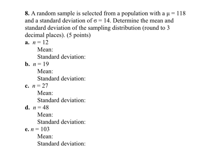 Solved A random sample is selected from a population with a | Chegg.com