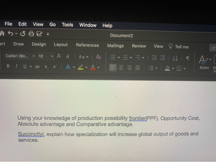 Solved File Edit View Go Tools Window Help Document2 ert | Chegg.com