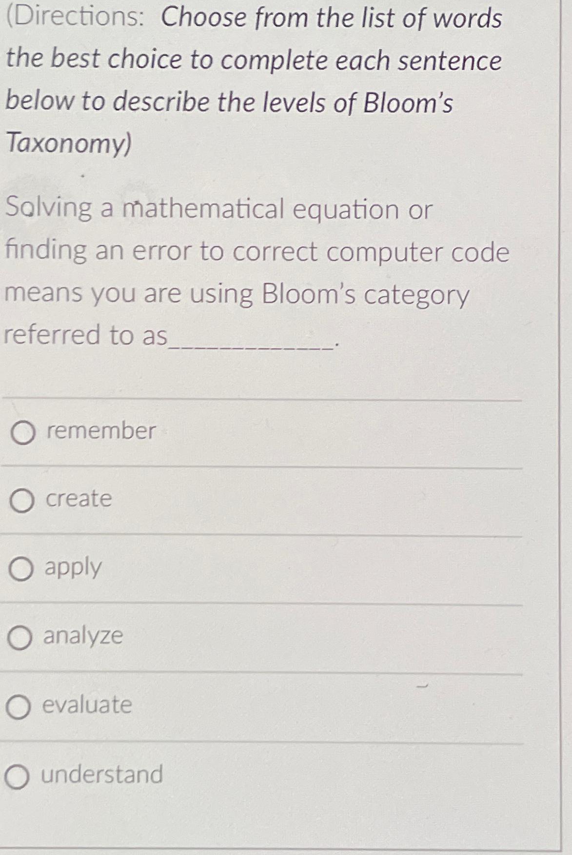 Solved (Directions: Choose from the list of words the best | Chegg.com