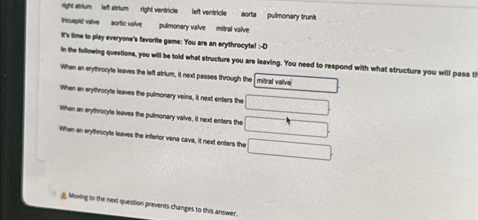 Solved right atrium left atrium right ventricle left | Chegg.com