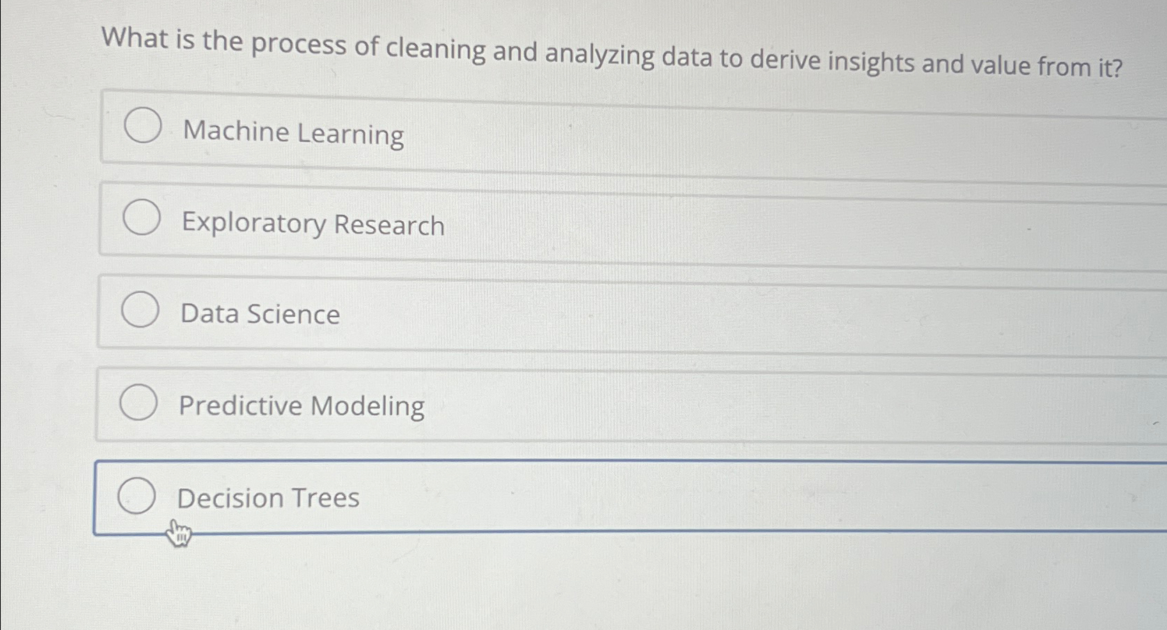 Solved What is the process of cleaning and analyzing data to | Chegg.com