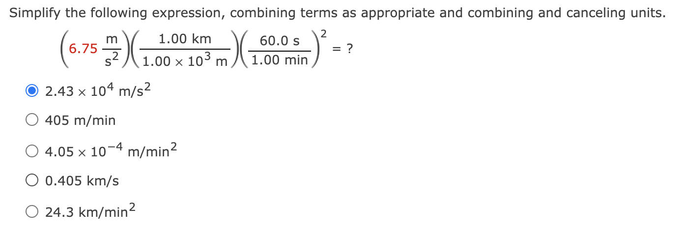 Solved Simplify the following expression, combining terms as | Chegg.com