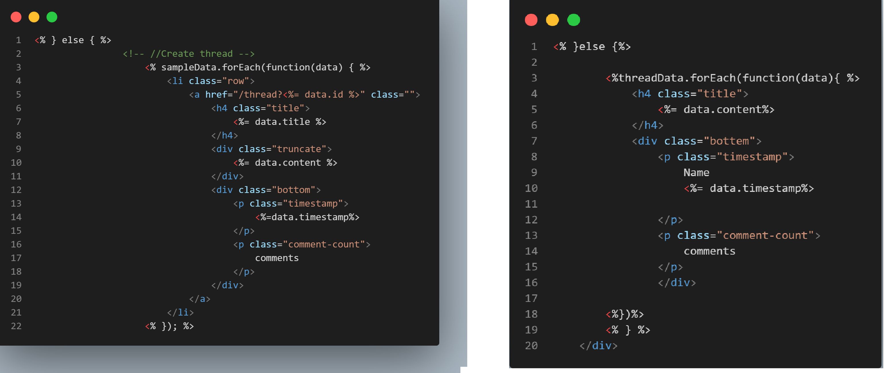 Solved I've got this forum set up where each thread gets a | Chegg.com