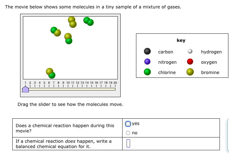 Solved The movie below shows some molecules in a tiny sample | Chegg.com