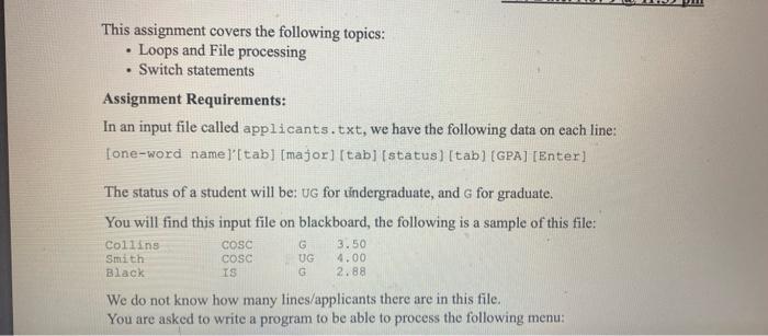 Solved This assignment covers the following topics: - Loops | Chegg.com