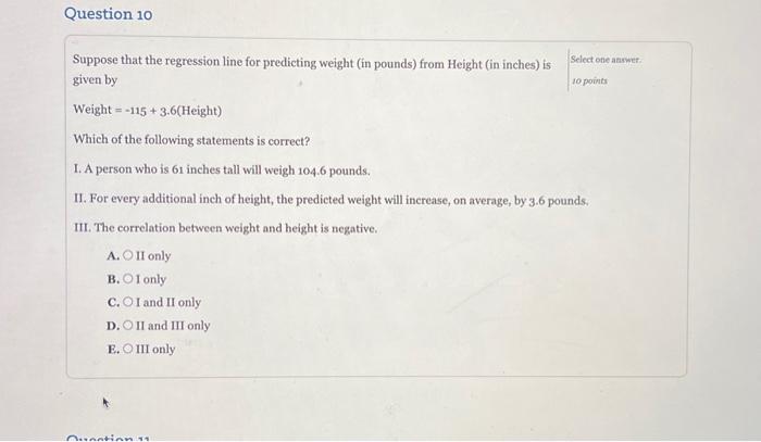 Solved Suppose that the regression line for predicting | Chegg.com