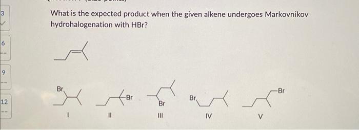 Solved What is the expected product when the given alkene | Chegg.com