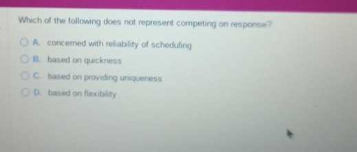 Solved Which of the following does not represent competing | Chegg.com