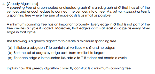 Solved ANSWER ALL PARTS. a, ﻿b, ﻿and c![Greedy Algorithms]A | Chegg.com