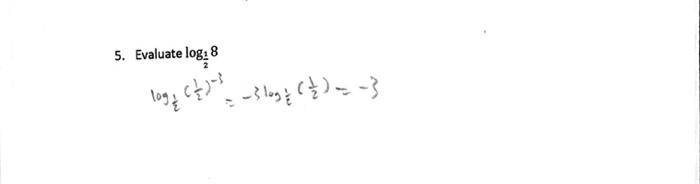 Solved 5. Evaluate log218 log21(21)−3=−3log21(21)=−3 | Chegg.com