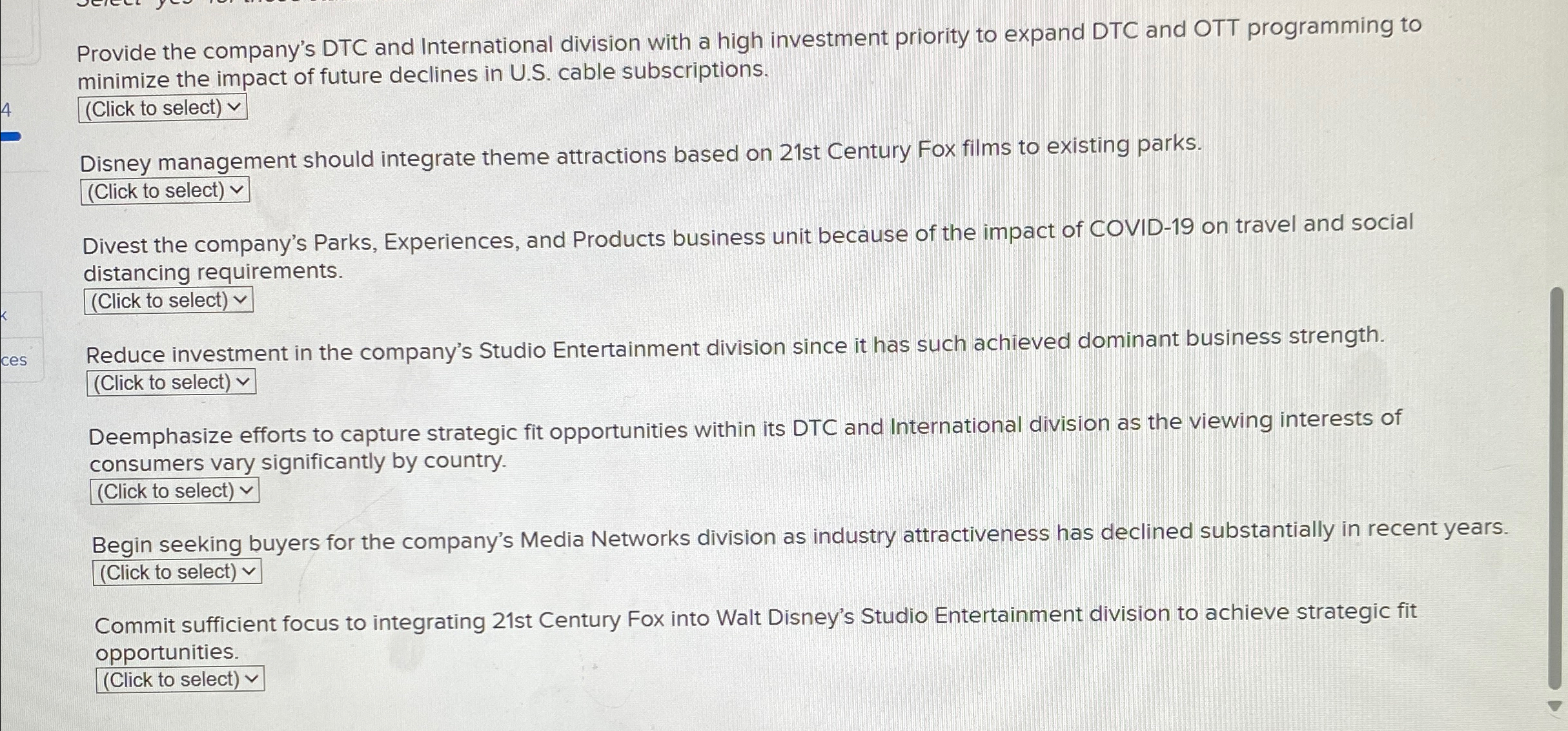 Solved Provide the company's DTC and International division | Chegg.com