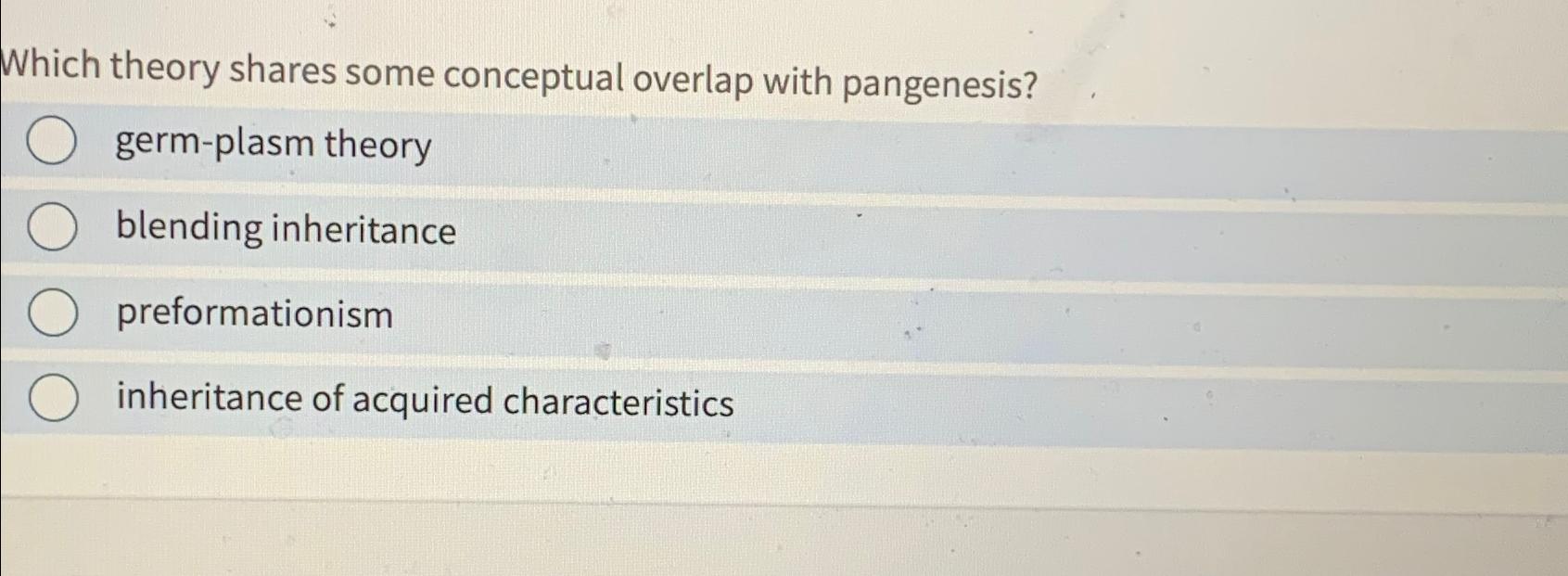 Solved Which theory shares some conceptual overlap with | Chegg.com Solved Which theory shares some conceptual overlap with | Chegg.com