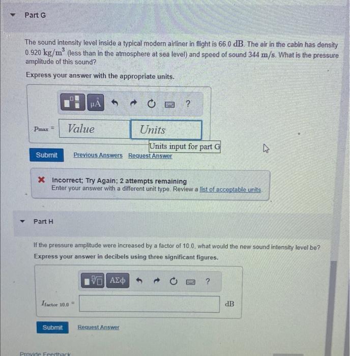 Solved The sound intensity level inside a typical modern | Chegg.com