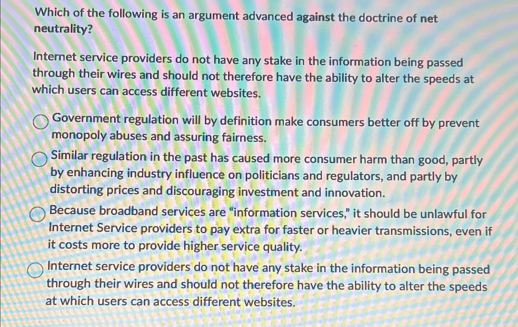Solved Which of the following is an argument advanced | Chegg.com