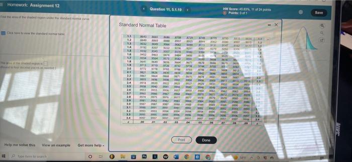 Elementary Stati WOORAL E Homework Assignment 12 | Chegg.com