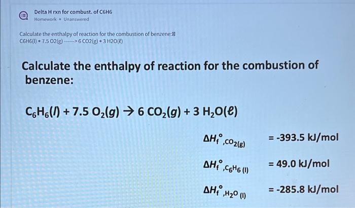 Solved Calculate the enthalpy the combustion of propane. | Chegg.com