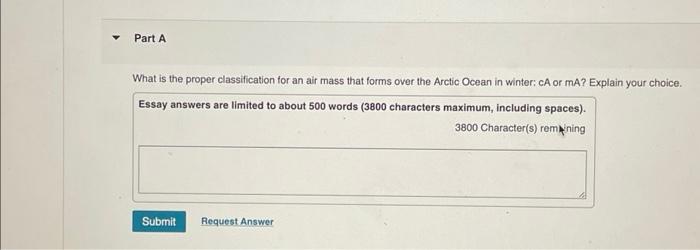 Solved Essay answers are limited to about 500 words ( 3800 | Chegg.com