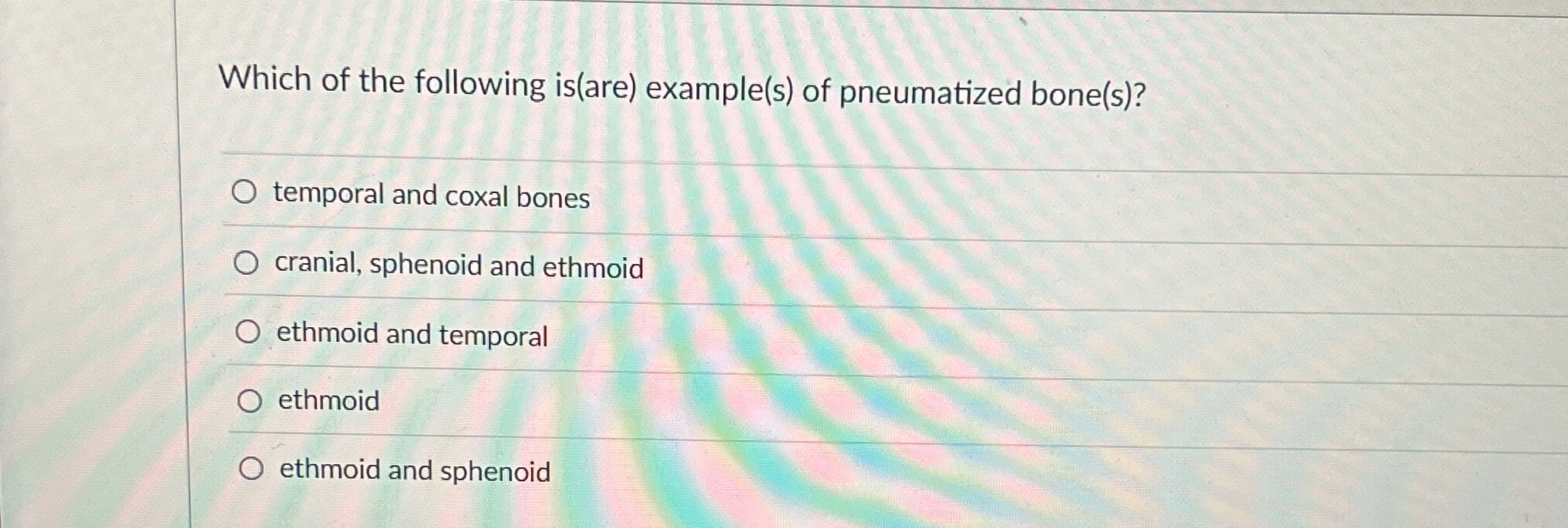Solved Which of the following is(are) ﻿example(s) ﻿of | Chegg.com