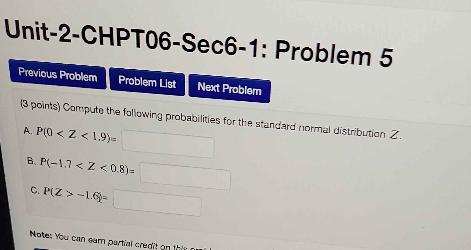 Solved Unit-2-CHPT06-Sec6-1: Problem 5 Previous Problem | Chegg.com