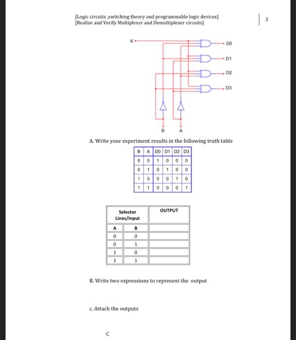 Solved Exp No: 6 Realize and Verify Multiplexer and | Chegg.com