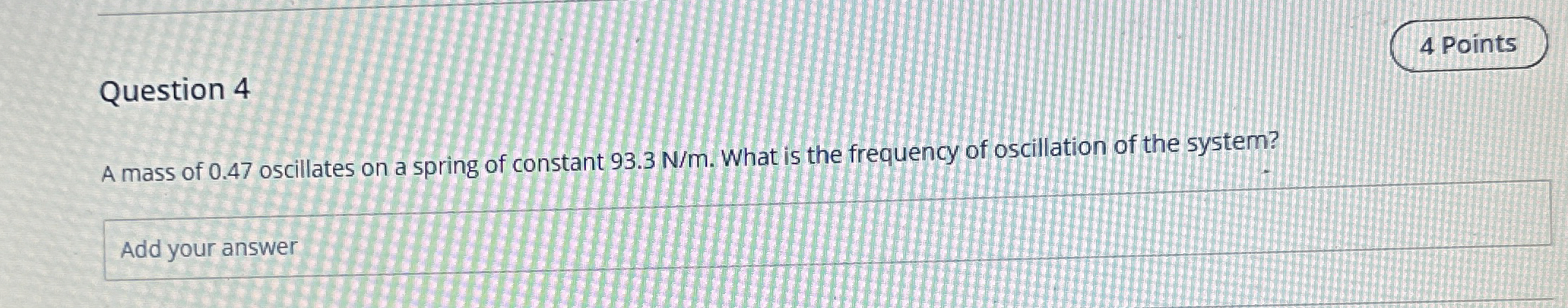 Solved Question 3A pendulum has a length of 1.0 ﻿m . ﻿What | Chegg.com