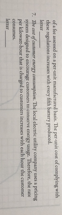 Matching Cost Behavior Descriptions to Cost Behavior | Chegg.com