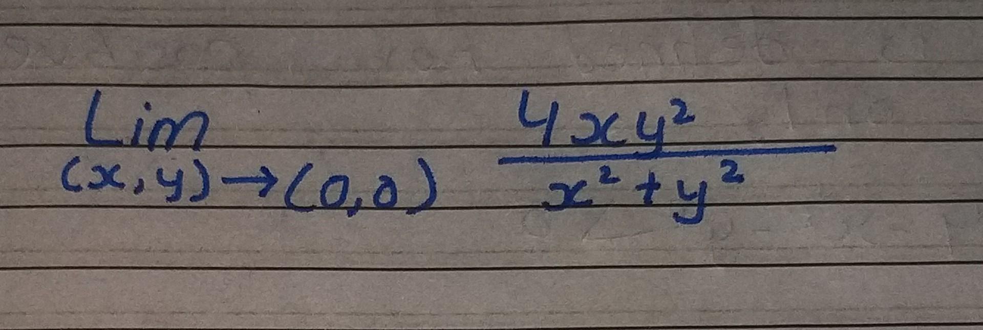 Solved lim(x,y)→(0,0)x2+y24xy2 | Chegg.com