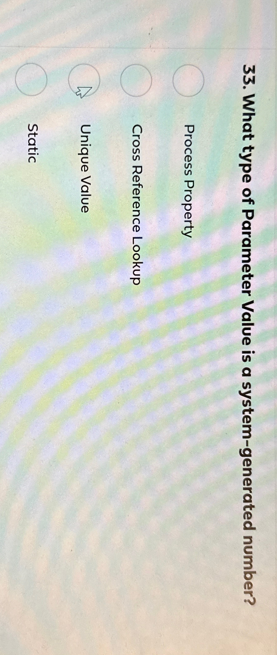 Solved What type of Parameter Value is a system-generated | Chegg.com