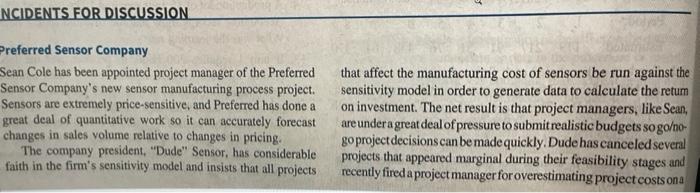 Solved Under these circumstances, would sean be wise to | Chegg.com