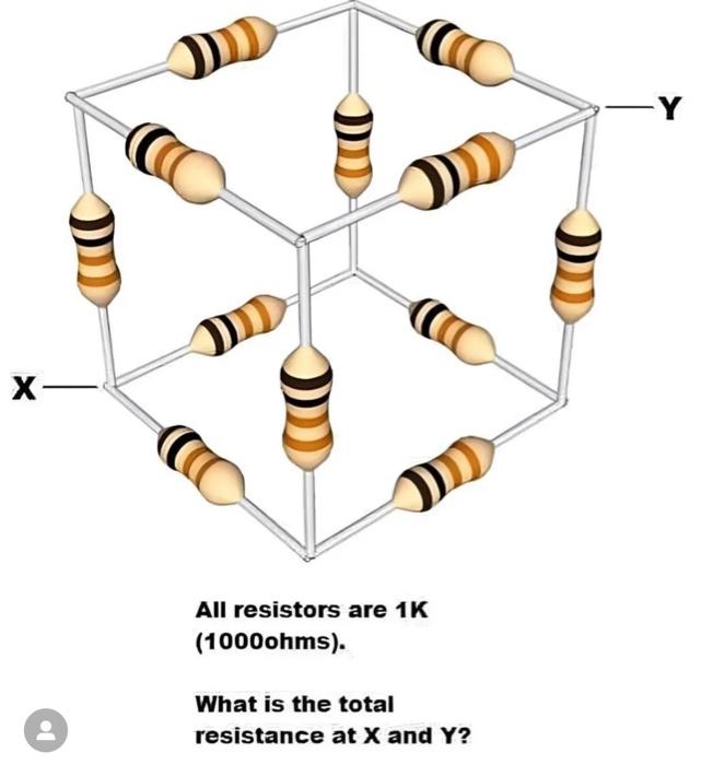 Solved resistance at X and Y ? | Chegg.com
