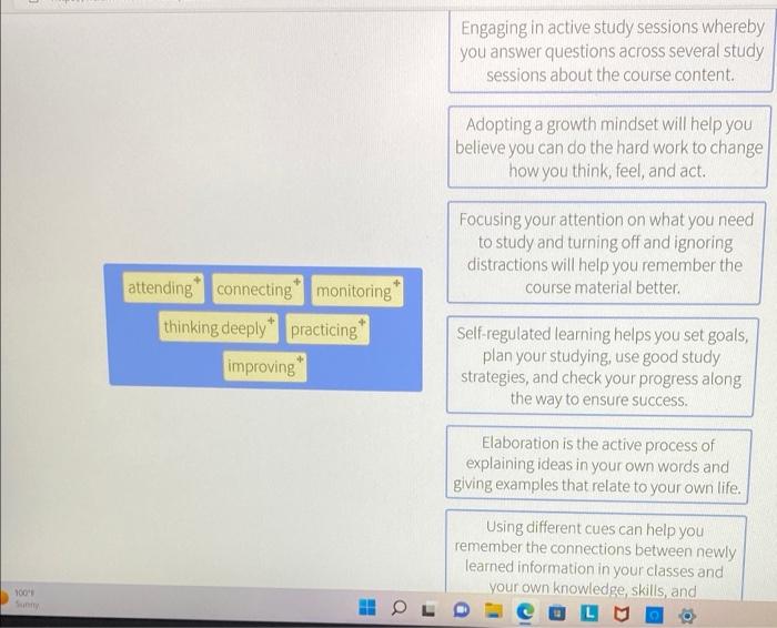 Solved Focusing your attention on what you need to study and | Chegg.com