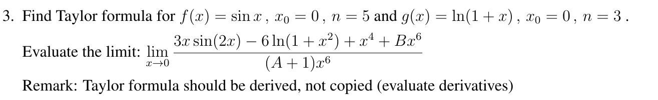 Solved Find Taylor formula for f(x)=sinx,x0=0,n=5 ﻿and | Chegg.com