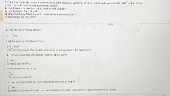 Solved please get back with me quick!! problems a-e!!! thank | Chegg.com