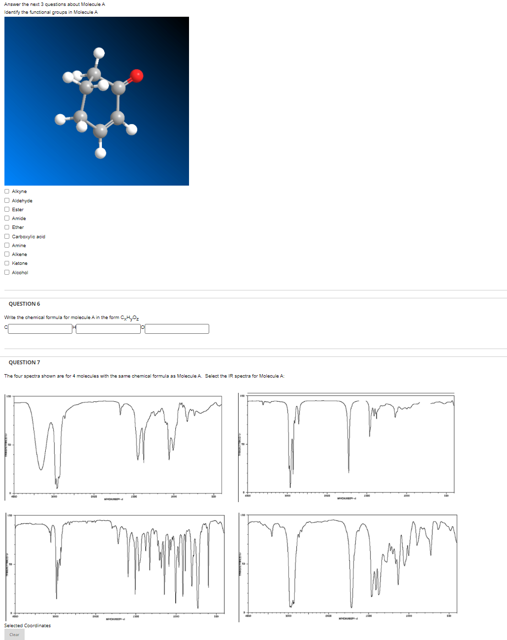 Solved Identify the functional groups in Molecule | Chegg.com